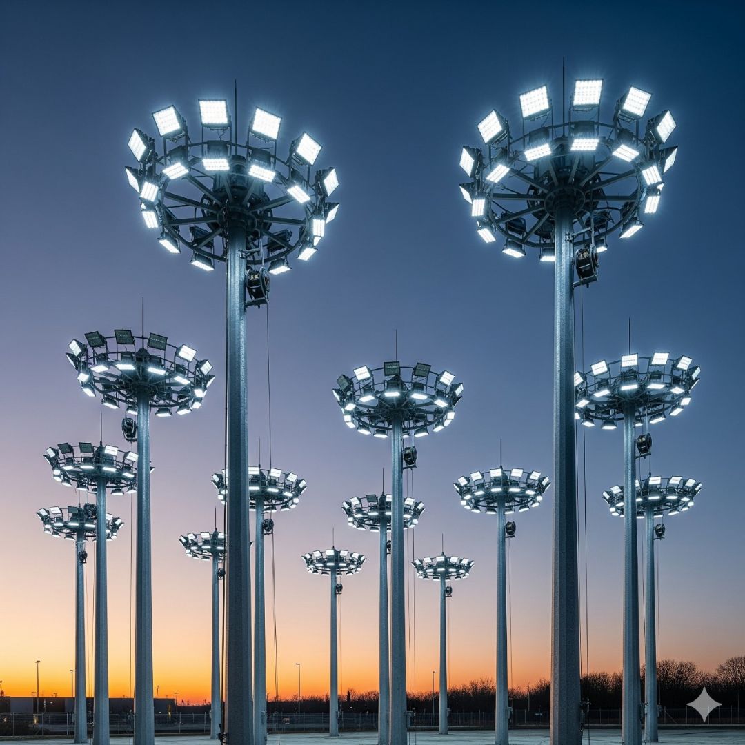 High Mast Lighting Poles | Durable & Superior Quality
