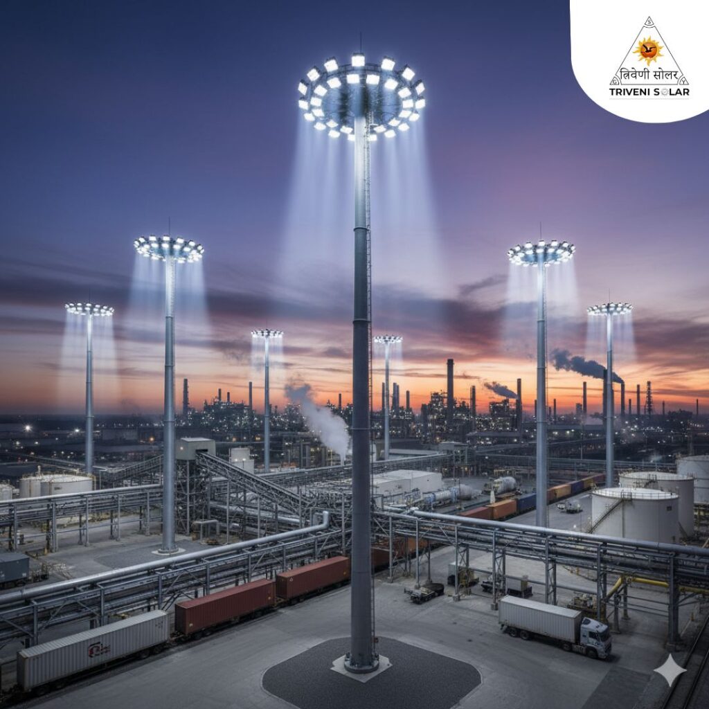 High Mast Lighting Poles in India | Light Pole
