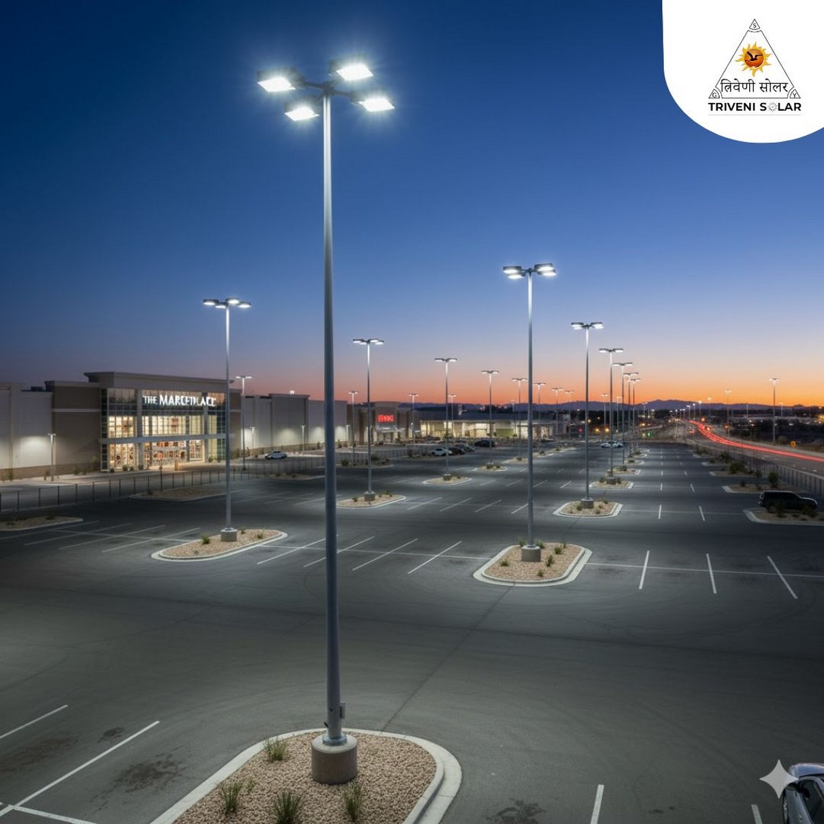 High Mast Lighting Poles in India | Light Pole